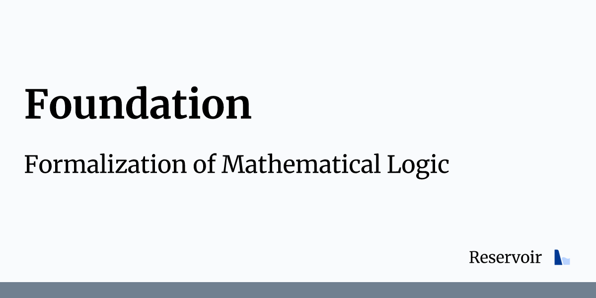 Foundation | Reservoir
