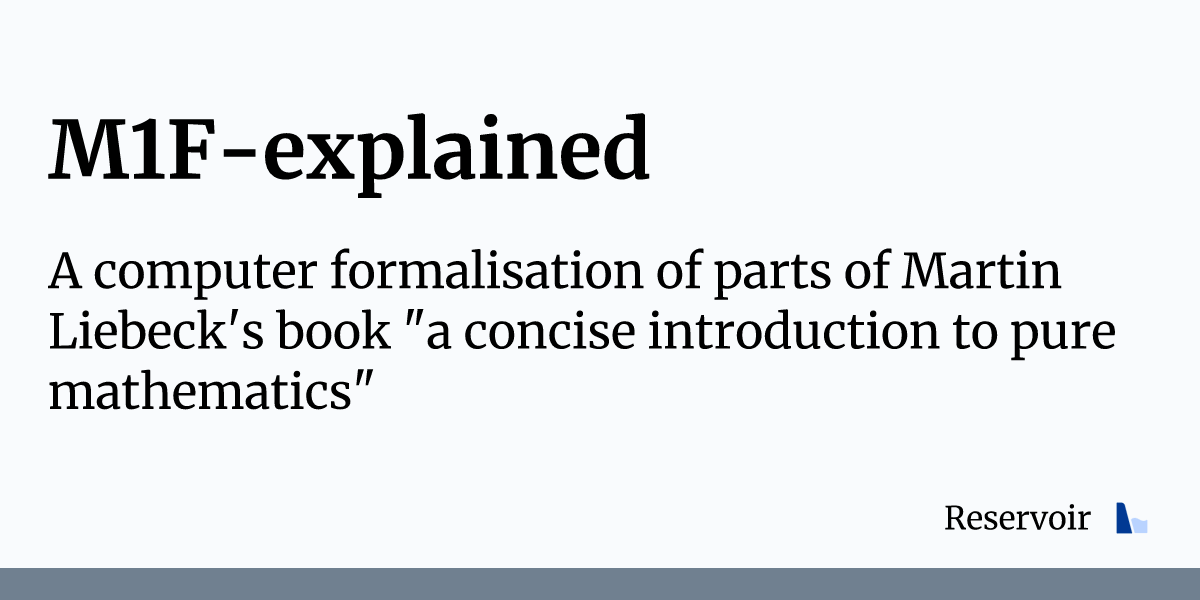 M1F-explained | Reservoir