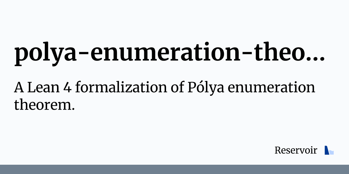 polya-enumeration-theorem | Reservoir