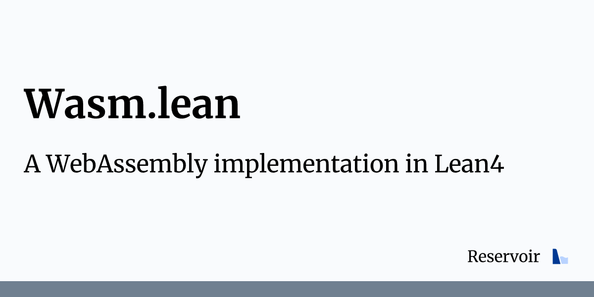 Wasm.lean | Reservoir