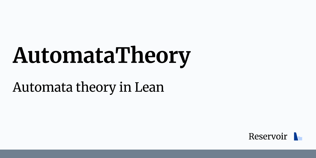 AutomataTheory | Reservoir
