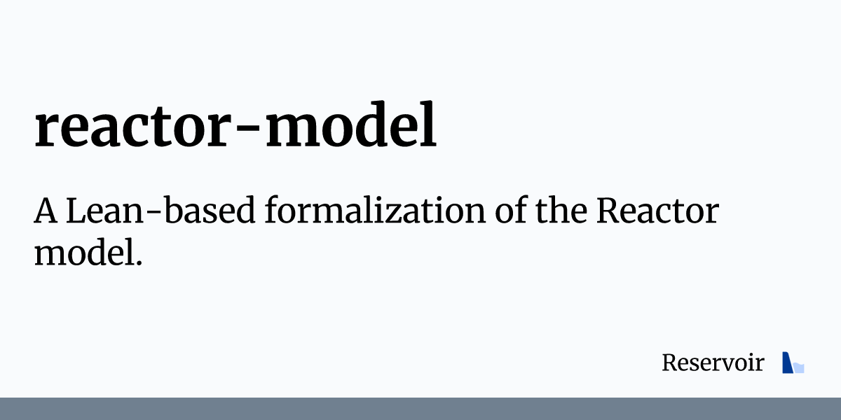 reactor-model | Reservoir