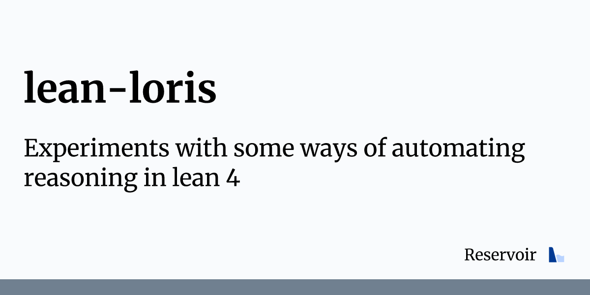 lean-loris | Reservoir